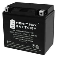 EverStart Premium AGM PowerSport Battery, Group Size TX14AH 12 Volt ...