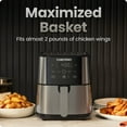 Chefman 6 Qt. Air Fryer 4 Functions w/ Touch Controls, HI-FRY Button ...