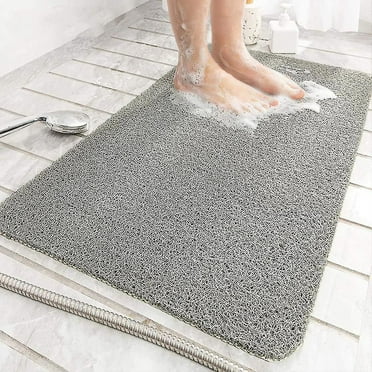 Anti-bacterial Non-Slip Bathtub Mat, Machine-Washable Shower Mat, Mold ...