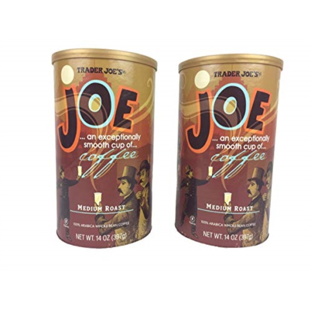 trader joe's joe coffee, medium roast, 100% arabica whole bean coffee ...