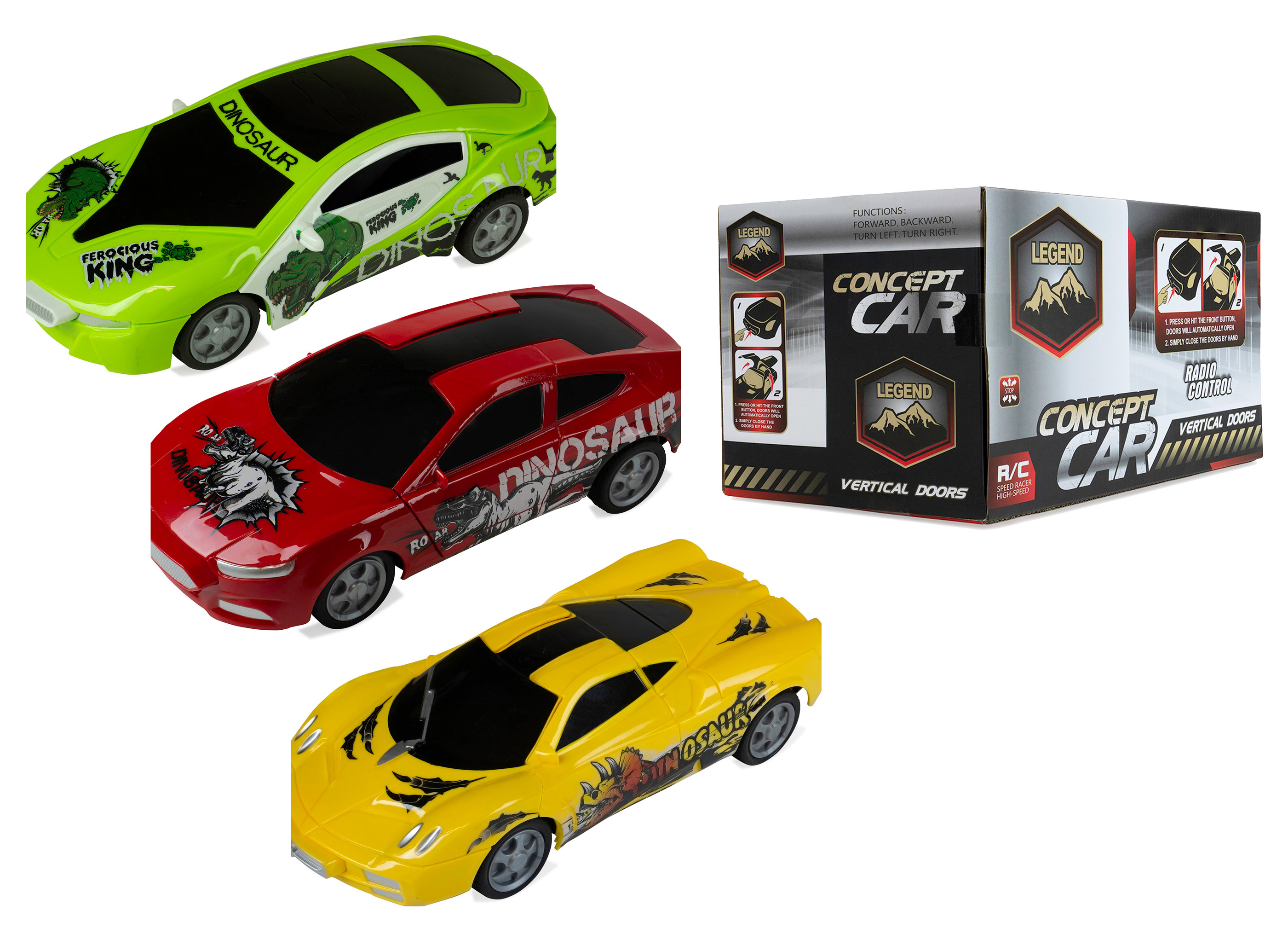 3 PACK High Speed Remote Control Adventurous Speed Racing Car - Walmart.com