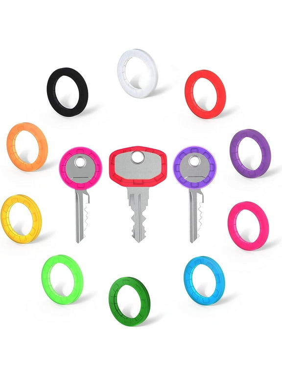 8 Pcs Coloured Key Caps Key Covers, Caps Key Toppers Tags Set Flexible ...