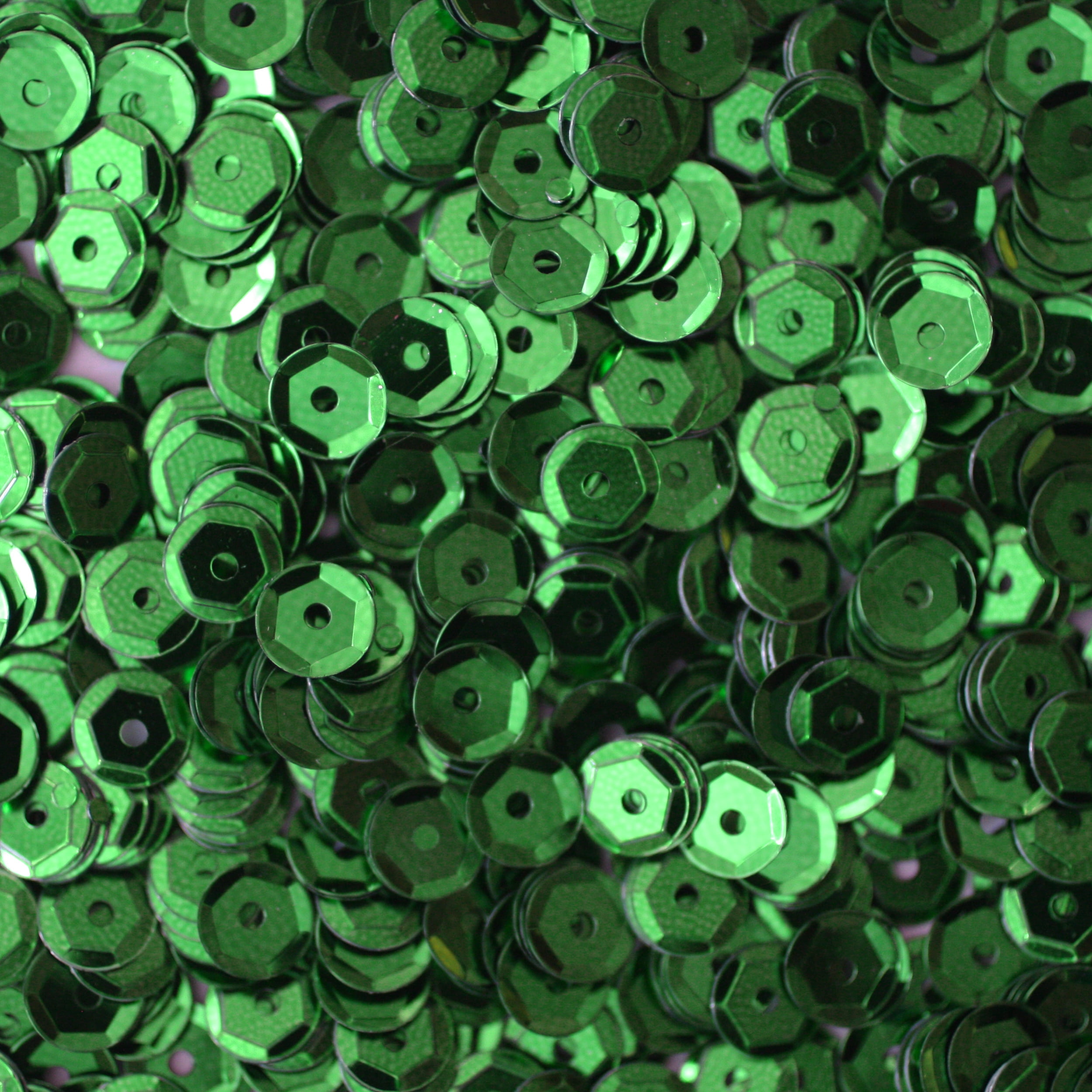 Green Cup Sequins 5mm Shiny Metallic Made in USA - Walmart.com