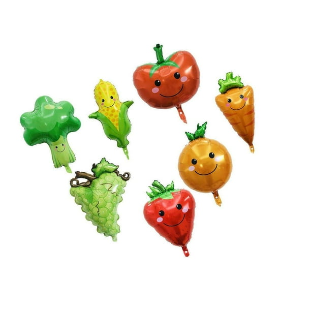 Fruit Vegetable Cartoon Aluminum Balloon Birthday Party Balloons Toys ...