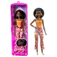 Barbie Fashionistas Doll #179, Curvy with Long Highlighted Hair in Crop ...