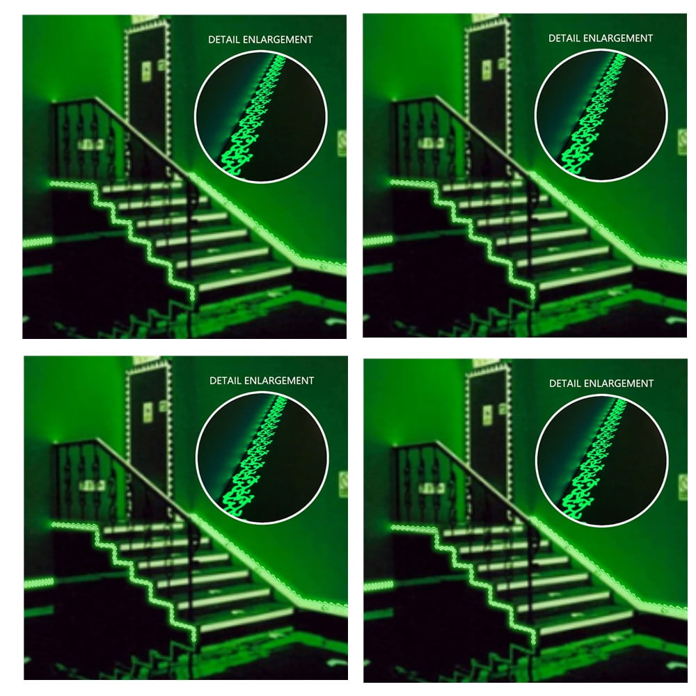 4PCS Luminous Wall Sticker Removable PVC Flowers Vines Wall Decals Glow ...