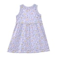 Dress Stars and Moon Sleeveless Dress for Hem A-Line Casual Sundress ...