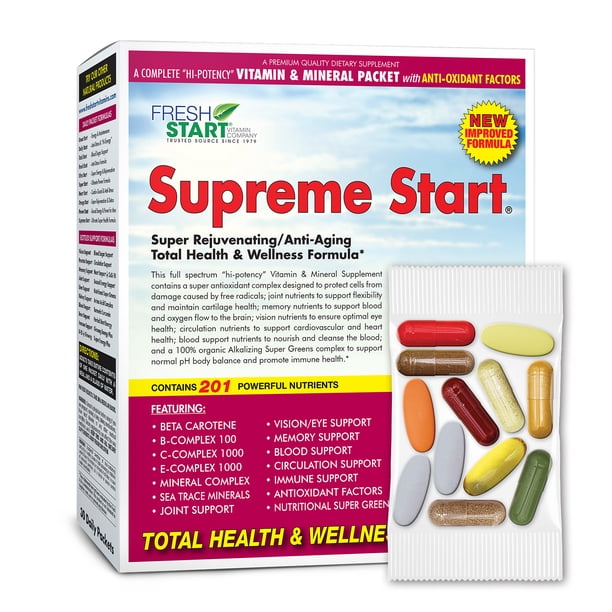 Supreme Start - Daily Vitamin Pack for Anti-Aging + Healthy Skin ...