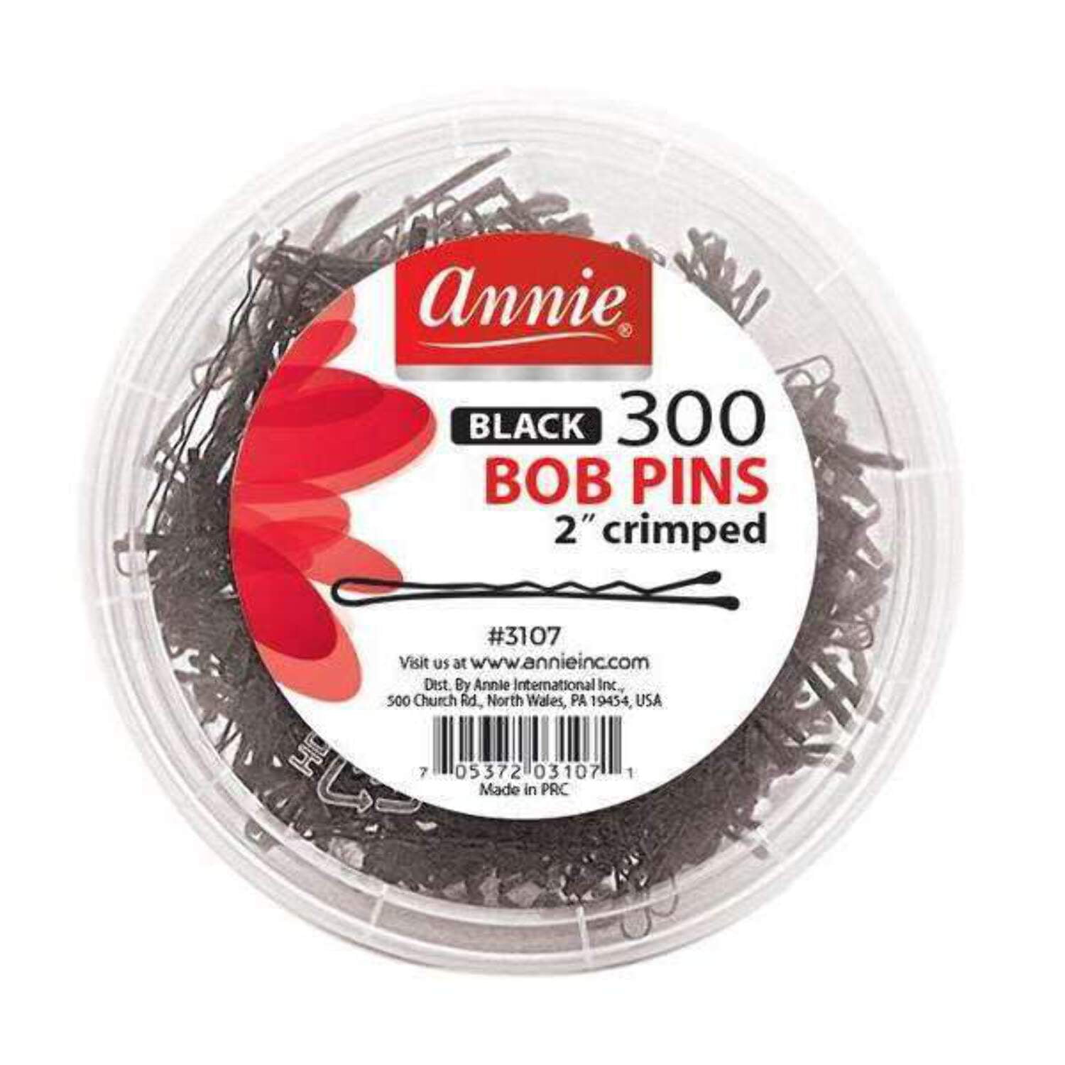 Annie Bob Pins 2 300ct Black - Walmart.com