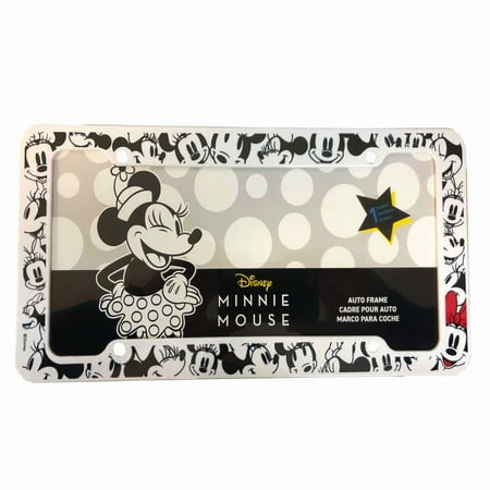 Minnie Mouse White Plastic License Plate Frame | Walmart Canada