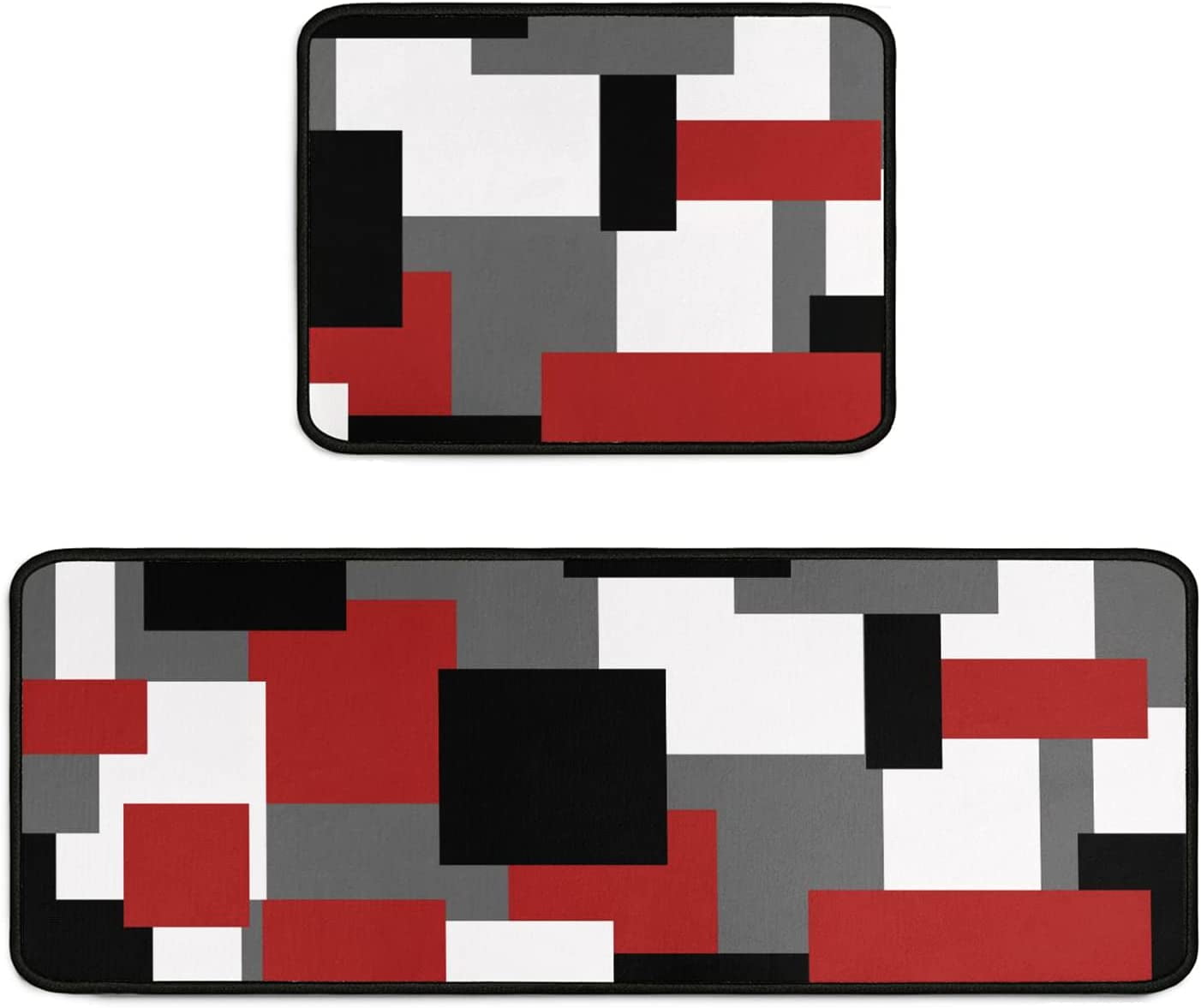 Pineapple Tropical Plant Kitchen Bathroom Rugs and Mats 2 Pieces,Non ...