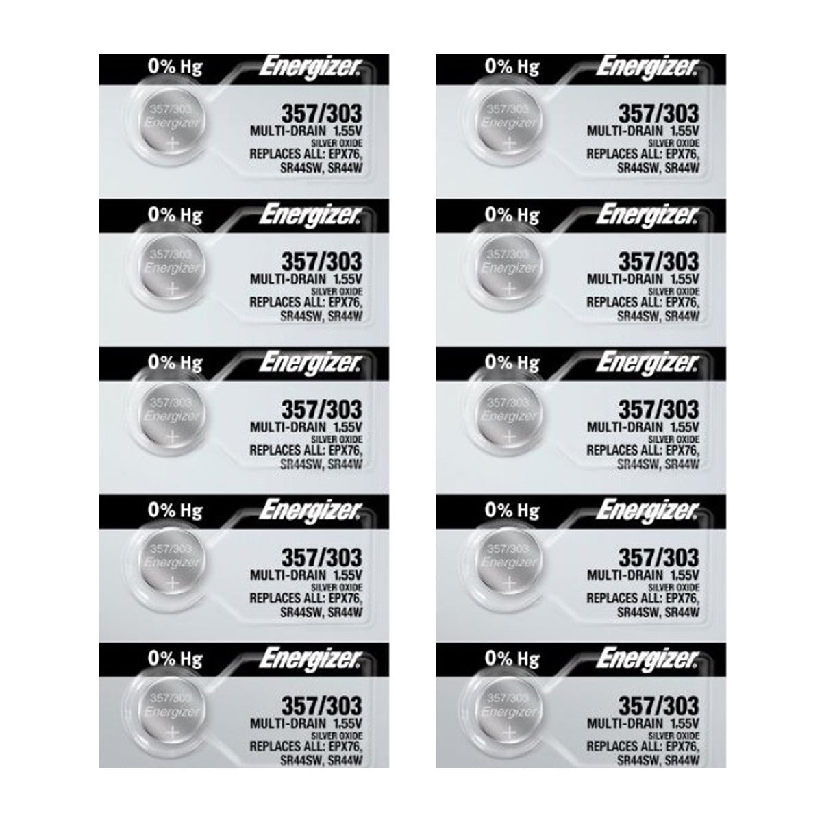 Click here for Energizer 357/303 (Sr44w  Sr44sw  Epx76) Silver Ox... prices