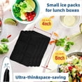 4Pcs Freezable Ice Gel Pack Lunch Box Space Saving Coolers Ice Pack For ...