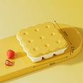 mdesiwst Biscuit-Shaped Ice Cube Tray with Lid Silicone Ice Mold for ...