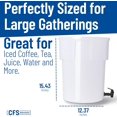 Round Beverage Dispenser Drink Dispenser with Spigot for Catering ...