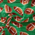 David Textiles 100% Cotton Super Football, Green, 18" x 21" for ...