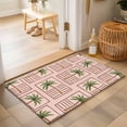 2x3 Washable Area Rugs,Vintage Olive Green Patterned Palm Trees Non ...