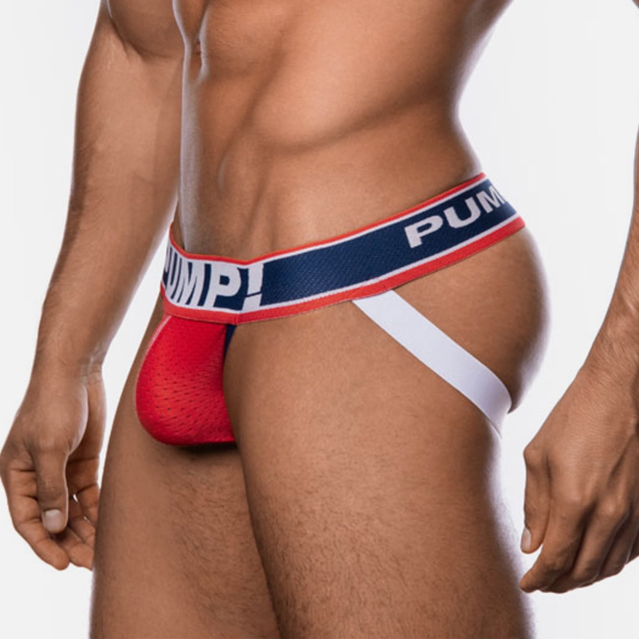 Mizok Mens Jockstraps Underwear Sexy Jock Strap Low Rise Red Xxl 1 Pc