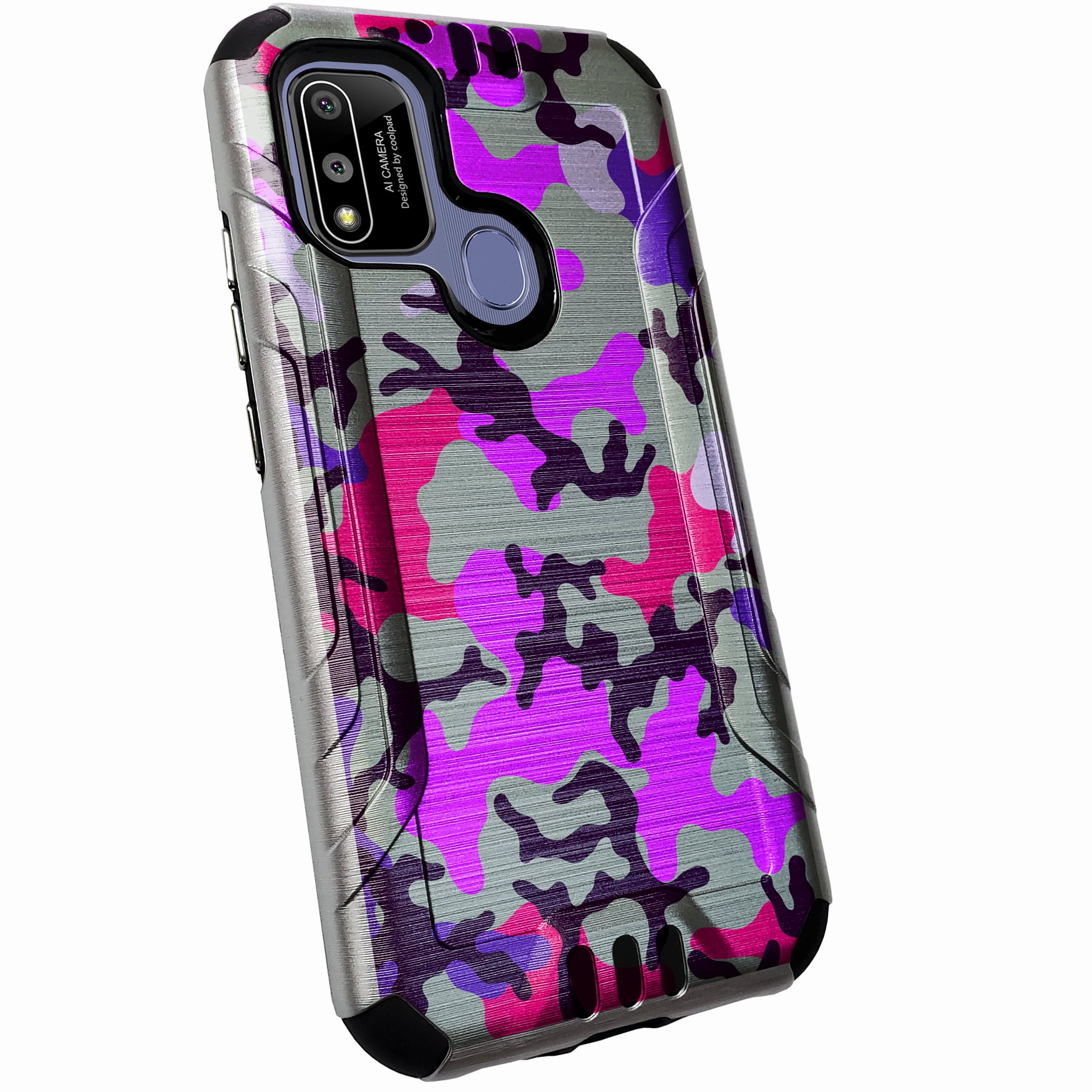 DALUX Silver Combat Phone Case Compatible with Coolpad Suva ...