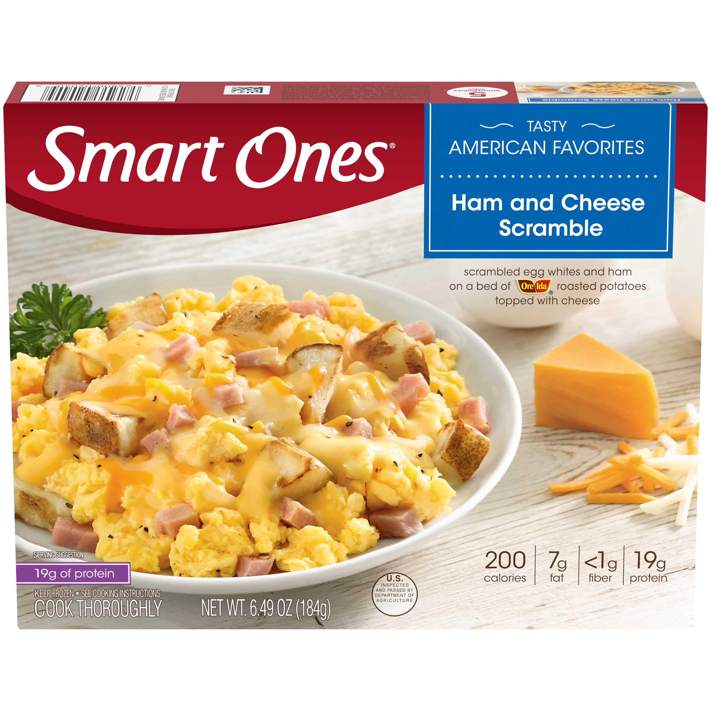 Smart Ones Ham & Cheese Scramble with Egg Whites, Ham, Potatoes ...