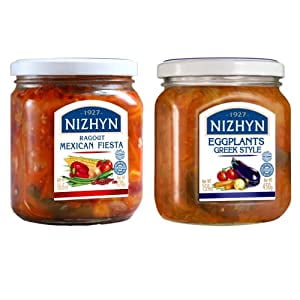 Nezhin Delicious Ragout "Mexican Fiesta" and Eggplants in Greek Style ...