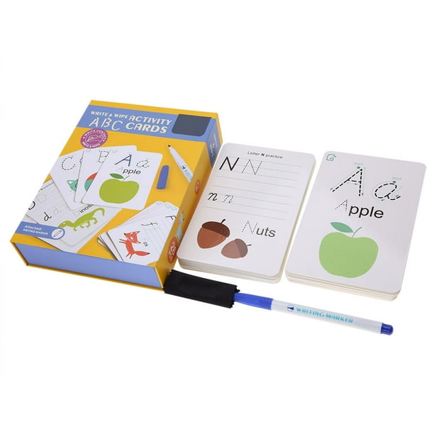Educational Toys,Children Write and Wipe Educational Flash Cards ...