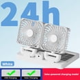 Dual Head Solar Powered Vehicle Cooling System, USB Rechargeable ...