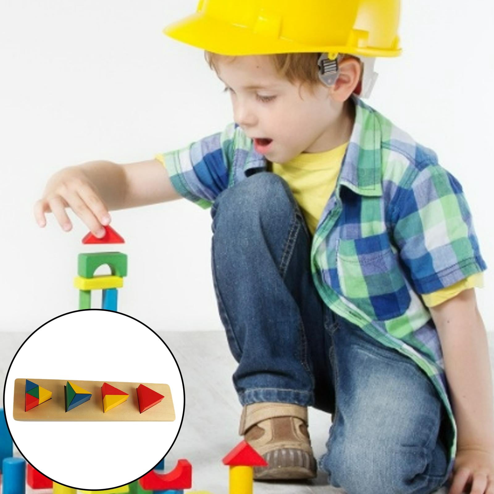 Geometría de Forma de triángulo Bloques de combinación Construcción ...