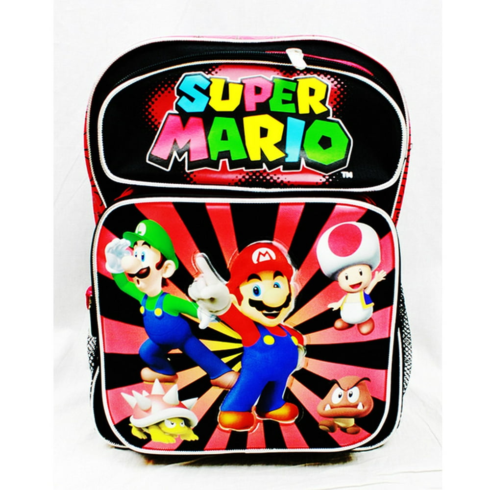 Super Mario Bros. - Medium Backpack - Nintendo - Super Mario Black&Red ...
