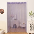 Flat Silver Thread Beaded Tassel Curtain, 100x200cm, Polyester Room ...