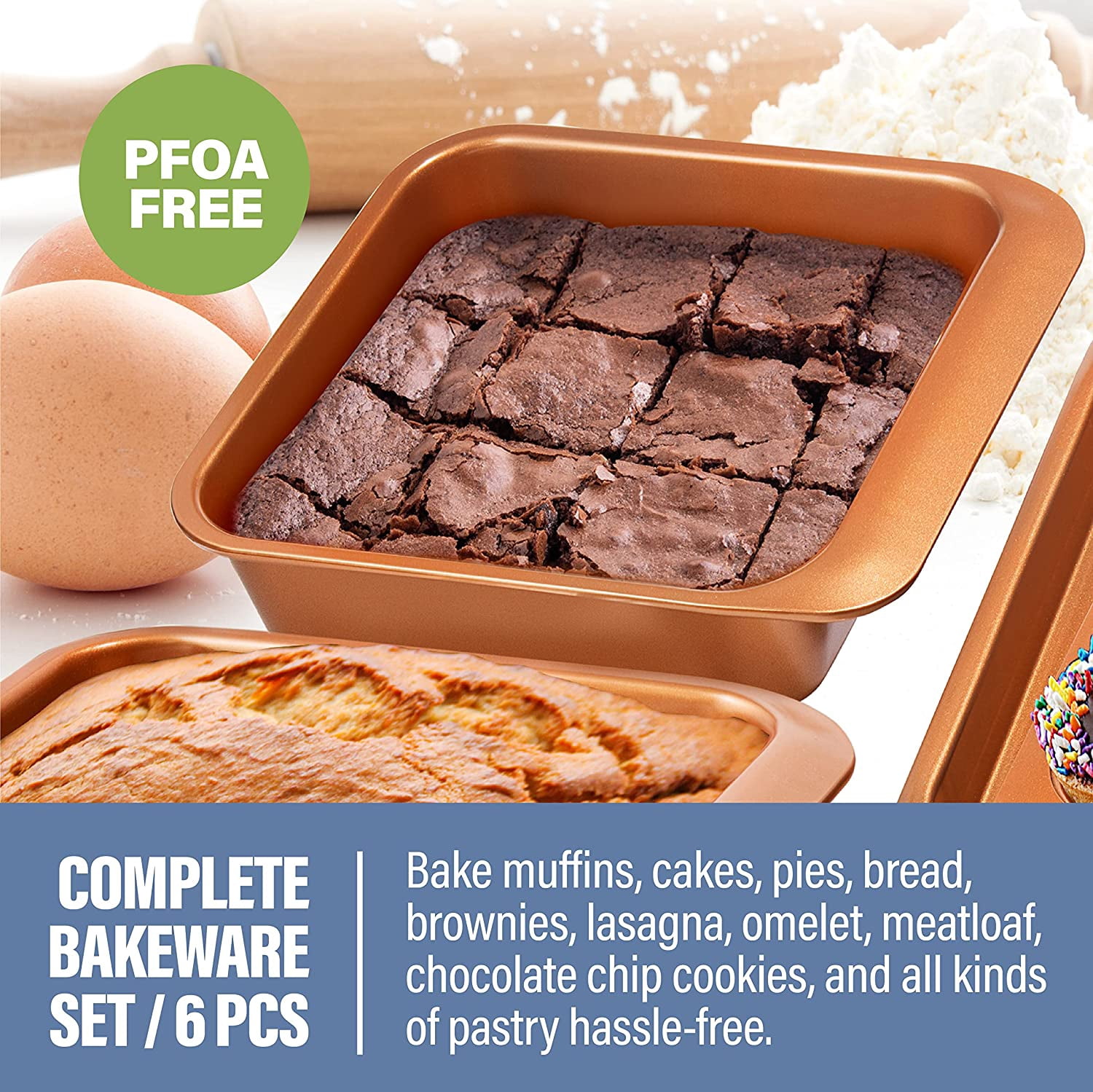 Gotham Steel Aluminum Nonstick Bakeware Sets