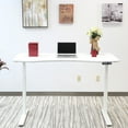 Motionwise SDD60W Electric Standing Desk, 30?x60" Manager Series, White ...