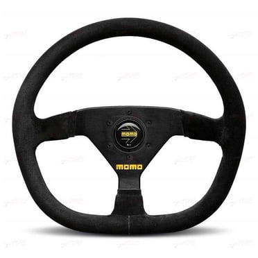 Momo Prototipo Steering Wheel 350 mm - Black Leather/Wht Stitch/Black ...