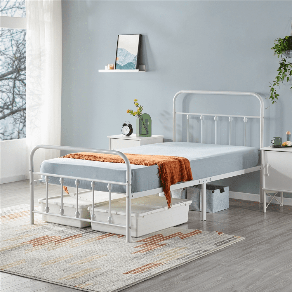 Click here for Yaheetech Classic Platform Bed With High Headboard... prices