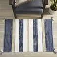 Better Homes & Gardens Navy, White & Tan Striped Accent Rug with ...
