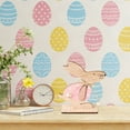 Easter Decorations for Home Rustic Farmhouse Wooden Easter Bunny Table ...