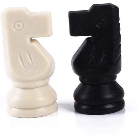 Plastic Chessmen Simple Classic Chess Game International Chess Pieces ...