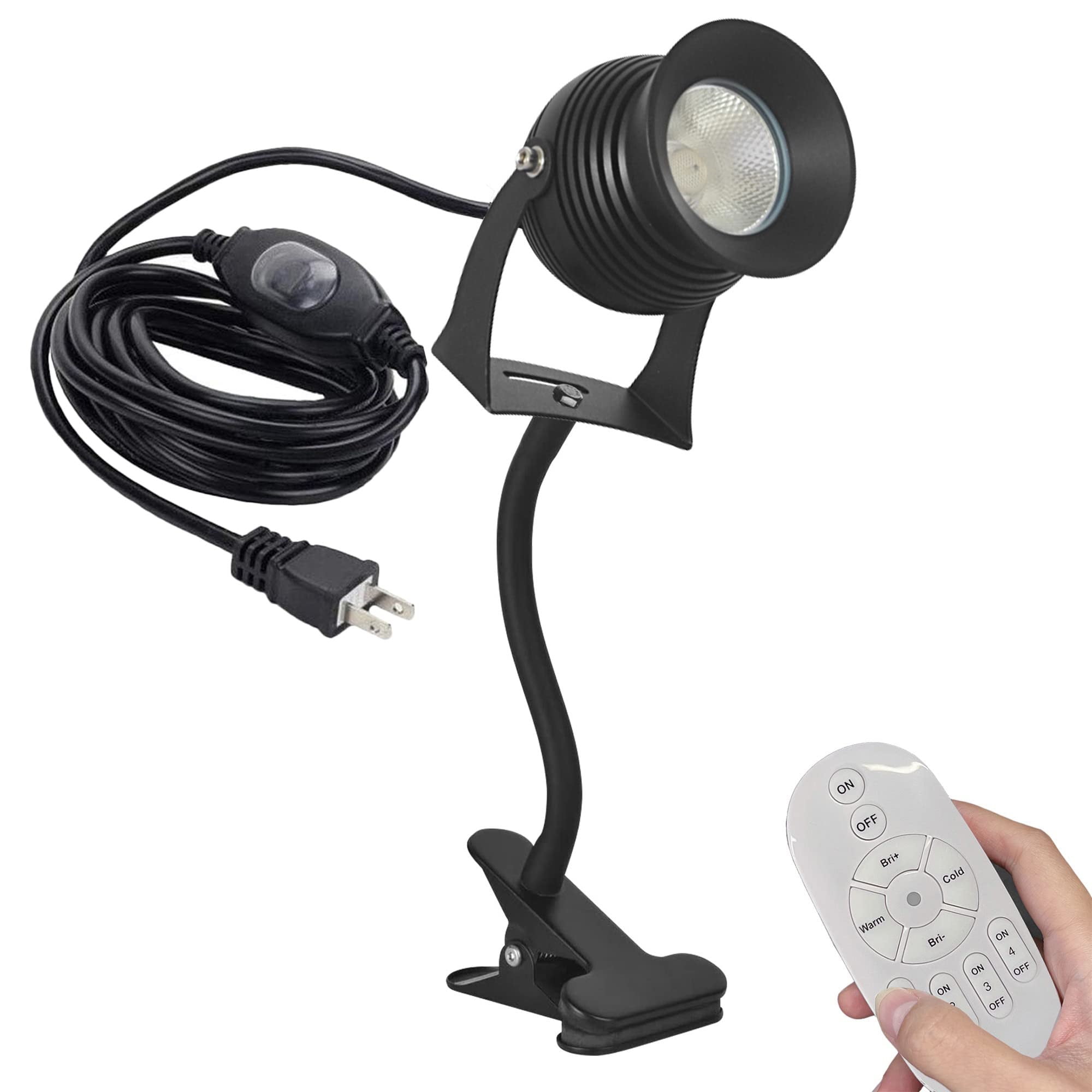 FSLiving Outdoor LED Spotlight Remote Control with Bracket Stepless ...