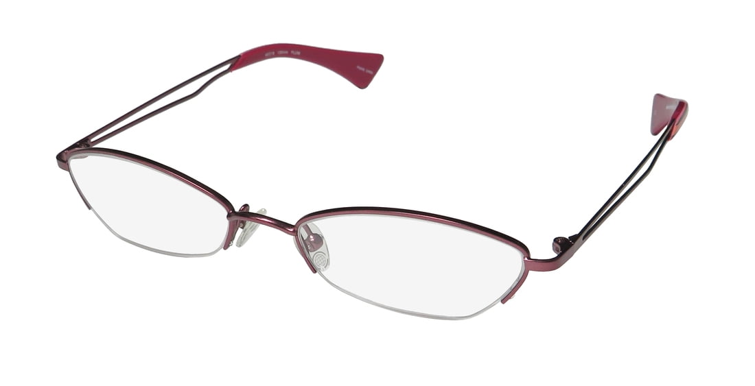 New Max Studio Mx132 Womens/Ladies Designer Half-Rim Plum Gorgeous ...