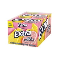 Extra Brand Sugarfree Pink Lemonade Chewing Gum, 150 Pieces (10 Packs ...