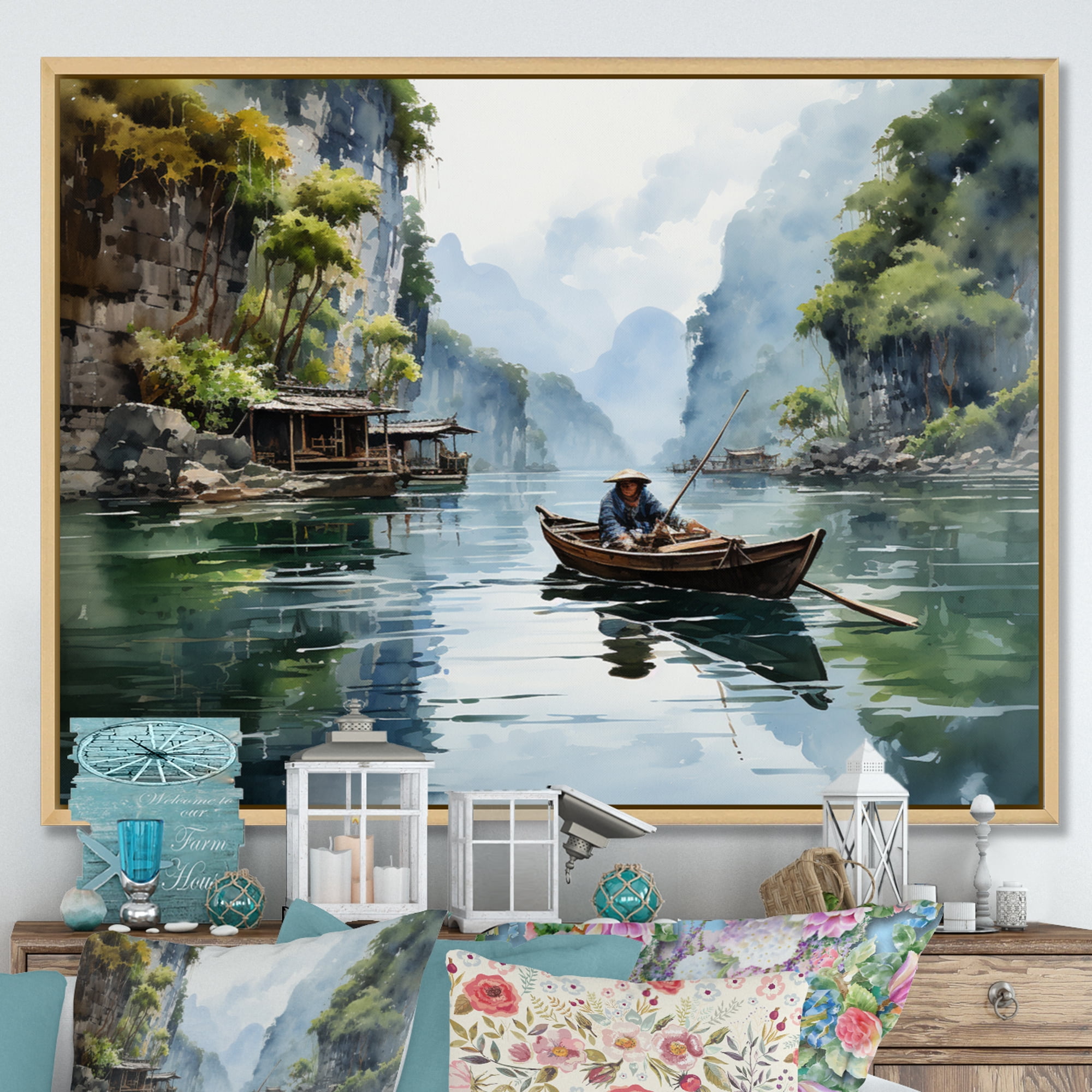 Click here for Designart Vietnam Framed Wall Art Decor  Vietnam F... prices