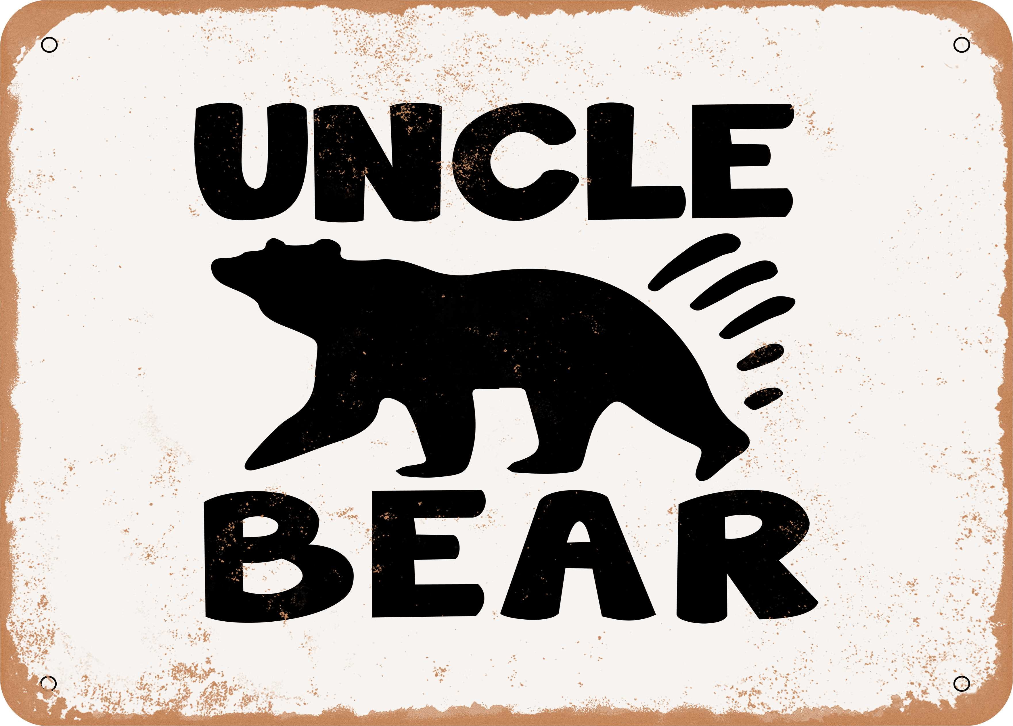 7 x 10 METAL SIGN - Uncle Bear - Vintage Rusty Look - Walmart.com