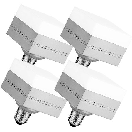 Led Square Light Bulbs 18w, E26/E27 No Flicker Led Garage Light Bulbs 4 ...
