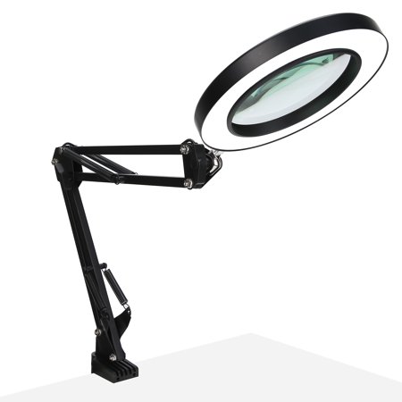 Peahefy 10X Magnifying Table Lamp,Magnifier Table Lamp,10X Magnifying ...