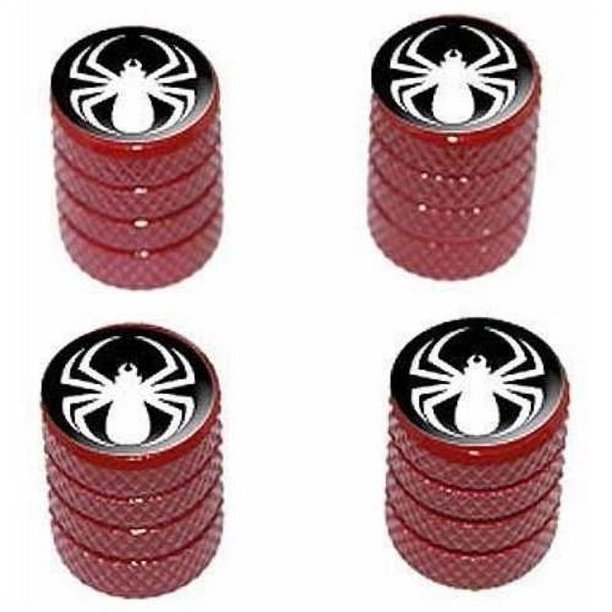 Spider White Spiderman Tire Rim Wheel Aluminum Valve Stem Caps ...