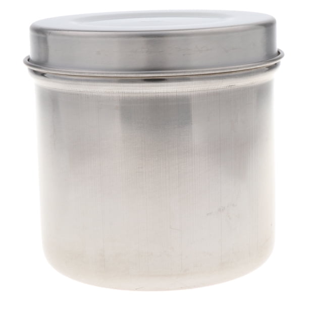 Stainless Steel Disinfection Canister Alcohol Cotton Ball Storage Box M ...