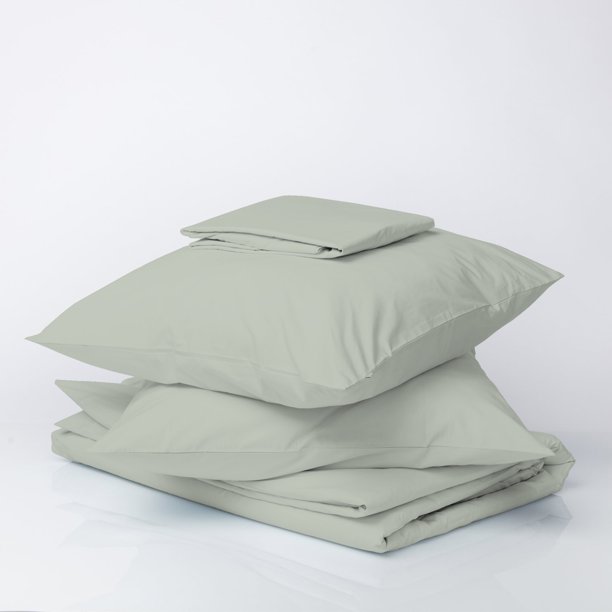 Purity Home Percale Weave Deep Pocket Organic Cotton Sheet Set Queen ...