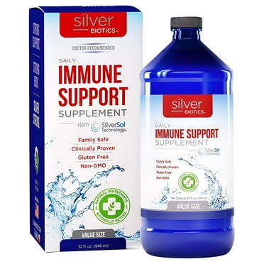 Sovereign Silver Bio-Active Hydrosol 10 ppm, Immune Support Supplement ...