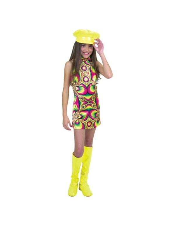 Child's Swirl Go Go Dress Costume - Walmart.com
