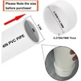 4"PVC Pipe End Cap Fitting Schedule 40 Furniture Grade 4" PVC Pipe Plug ...
